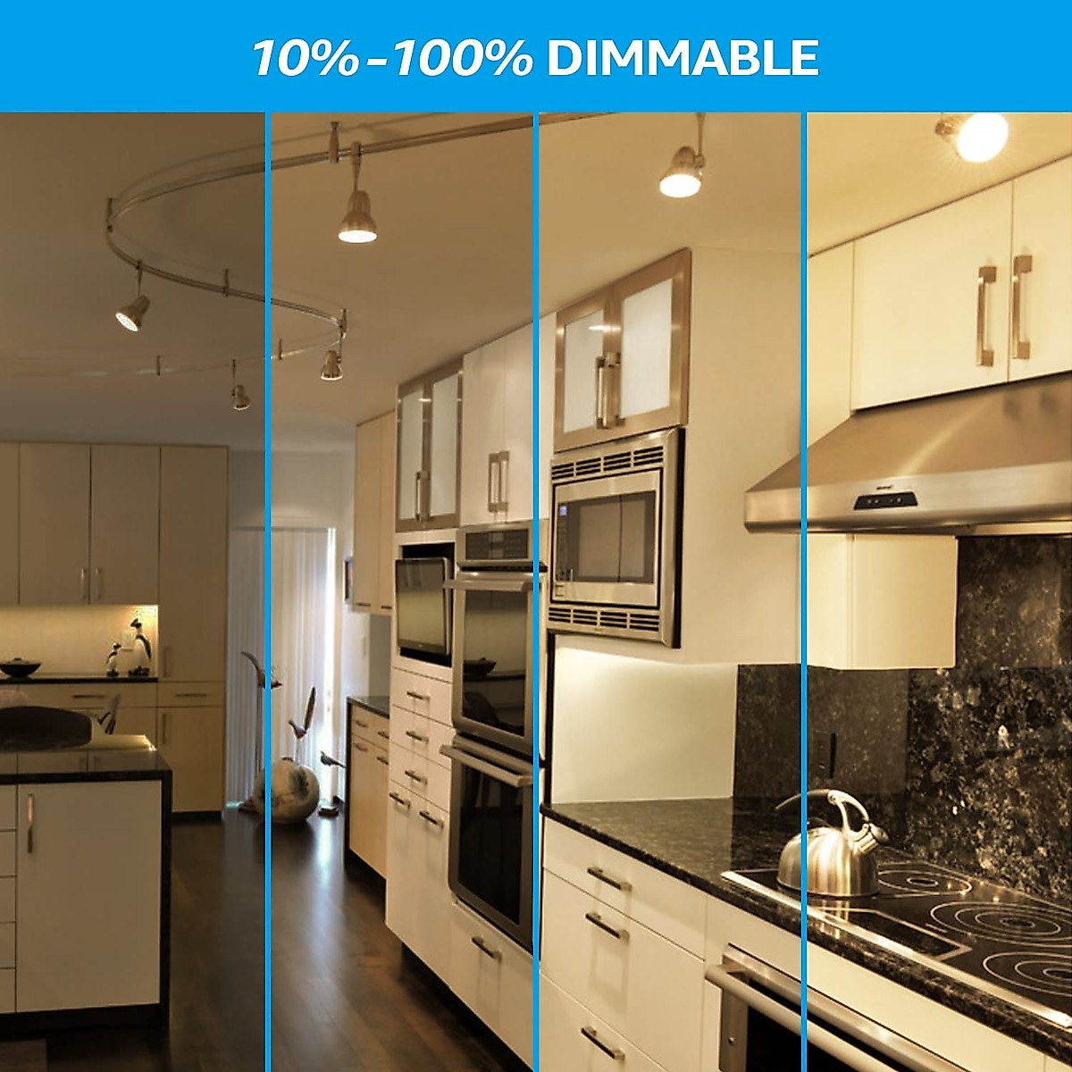 TORCHSTAR 12-Pack PAR20 LED Bulbs, CRI 90+ Dimmable 500 LM LED Spotlight Bulb, 3000K Warm White, UL & Energy Star Listed, 6.5W 50 Watt Equivalent, 40 Degree Beam Angle, E26 Medium Base