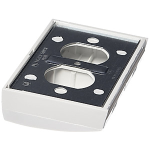 RV Designer E365 Snap Cover Oulet Plate, Weatherproof, White, AC Electrical, Quantity 1