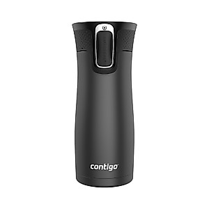 Contigo West Loop Beverage|Water Bottles, 16 Ounce (Single Pack), Licorice Metallic