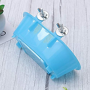 POPETPOP Bird Bath for Caged Birds-Bird Bath with Mirror,Small Bird Bath for Cage,Bathing Tub Parrot Paddling Pool Bird Bath Tub with Bottom Mirror