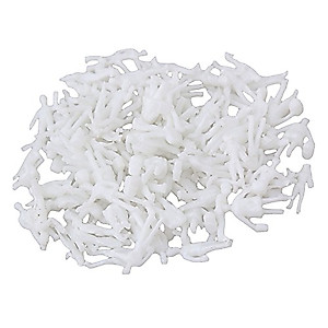 BQLZR White Model Train People Figure Passengers 1:200 Scale Pack of 100