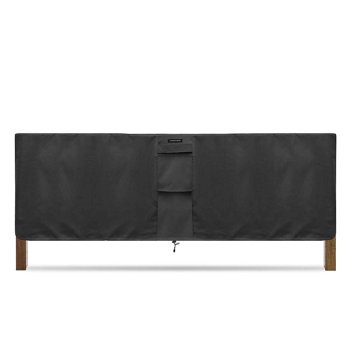 KHOMO GEAR Heavy Duty Outdoor Furniture Cover - Waterproof Square & Rectangular Covers with Air Vents - for Ottoman, Tables, Coffee Side Tables and Others