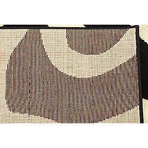 Unique Loom Wildlife Collection Animal Inspired with Zebra Design Area Rug, 6 x 9 ft, Black/Ivory