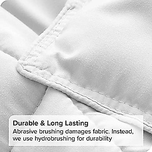 Bare Home Comforter Set - King/California King Size - Ultra-Soft - Goose Down Alternative - Premium 1800 Series - All Season Warmth (King/Cal King, White)