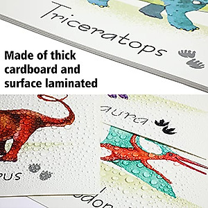 9 Pieces Dinosaur Wall Prints Dinosaurs Poster Wall Decals with Unframed Pictures Dinosaur Birthday Gift for Nursery and Kids Room Decorations