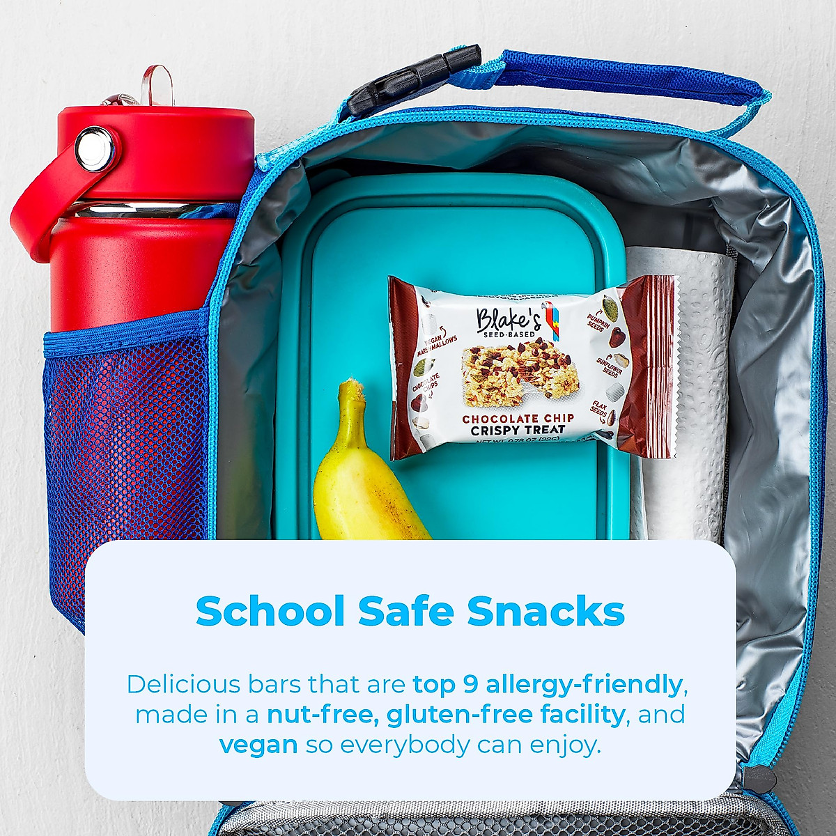 Blake’s Seed Based Crispy Treats – Variety Pack (24 Count), Vegan, Gluten Free, Nut Free & Dairy Free, Healthy Snacks for Kids or Adults, School Safe, Low Calorie Organic Soy Free Snack