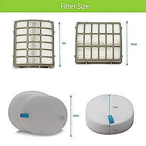 For Shark Navigator dlx Filter NV60 NV70 NV80 Replacement Filters,NV70 26,NV71,NV90,UV420 NV90 26 NV95 NV80 and NVC80C.4+4 Foam Filters + 2 HEPA Filters