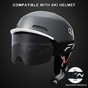 FMY Ski Goggles for Men Women & Youth - Anti Fog UV400 Protection Snowboard Snow Skiing Goggles for Adult