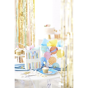 Papyrus Birthday Gift Bags with Tissue Paper, Balloons and Candles (2 Bags, 1 Large 13", 1 Medium 9", 8-Sheets)
