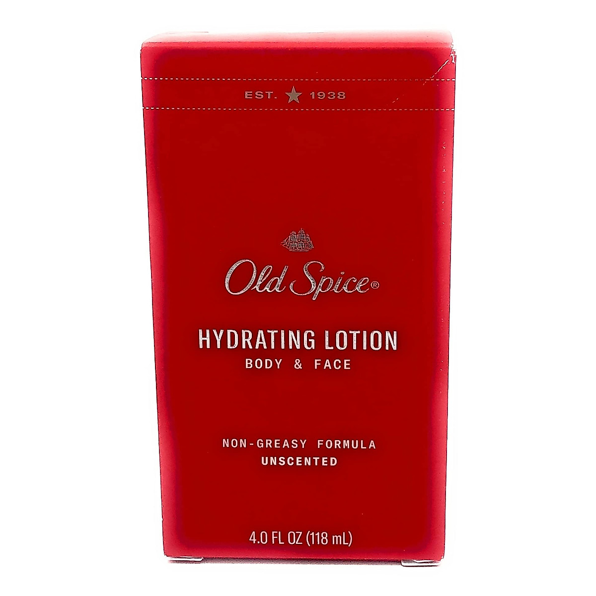 Old Spice Hydrating Body and Face Lotion, Unscented, 4 oz