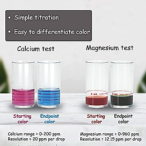 Monitor Calcium/Magnesium Low Salinity (0-5 PPT) Test KIT (120 Tests) - Monitor Aquarium and aquaculture Water Quality