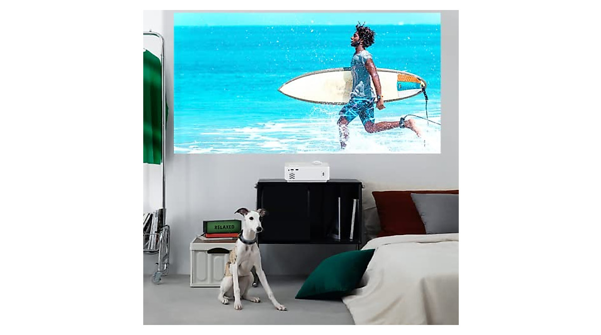 Mini Projector 7500 Lux 210" 1080P Support Portable Home & Outdoor Movie