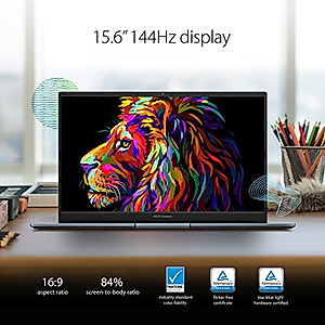 ASUS VivoBook Pro 15 Laptop, 15.6” FHD Display, Intel Core  i7-12650H CPU, NVIDIA GeForce RTX 3050 GPU, 16GB RAM, 512GB SSD, Windows 11 Home, Quiet Blue, K6502ZC-DB74