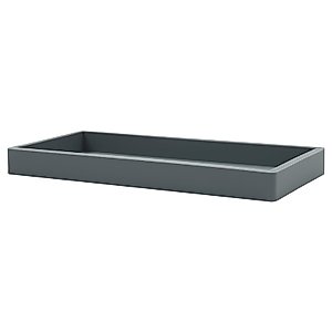 Bathroom Organizer Tray, Small Decorative Tray, Perfume Tray, Bathroom Organizers and Storage, Makeup Organizer Tray for, Skincare, Cosmetics and Bathroom Storage, Rectangle Bathroom Tray (Gray)