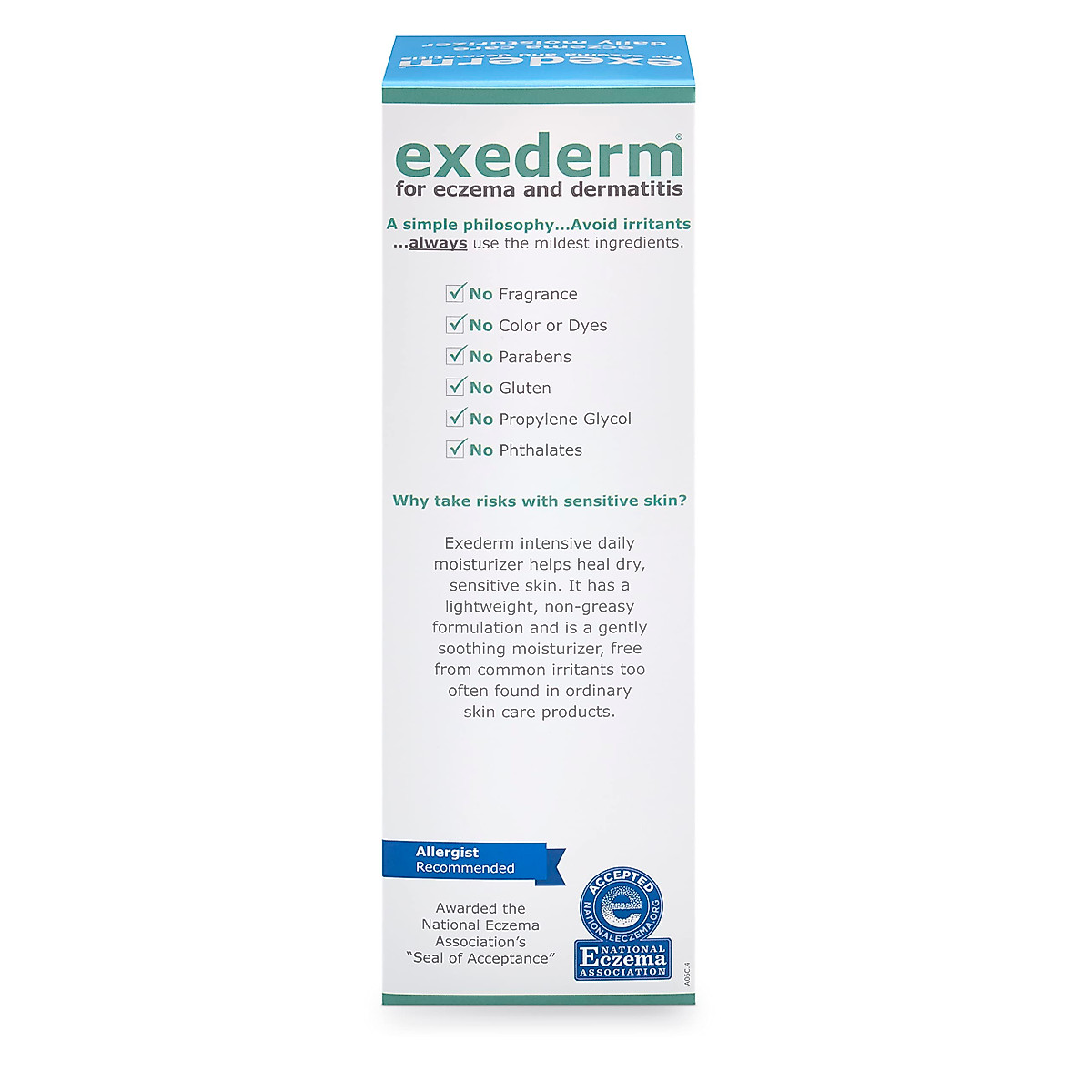 Exederm Intensive Daily Moisturizer for Eczema & Dermatitis (8oz)