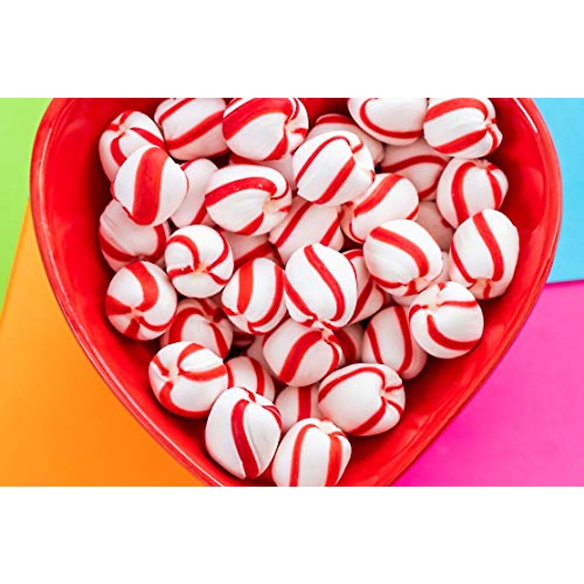 Bob's Sweet Stripes Soft Peppermint Candy, 160 Individually-Wrapped Pieces, 28 Ounce Jar
