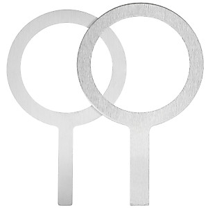 Creme Brulee Ring Stainless Steel: 2Pcs Creme Brulee Metal Ring Brulee Ring Milk Cup Rim Protector Baking Rings Brulee for Tea Dessert Shop Brulee Making