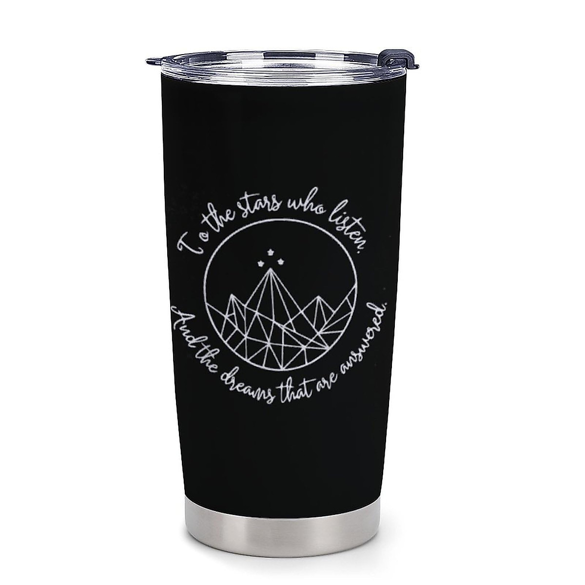 Velaris City Of Starlight Tumbler Acotar The Night Court Bookish 20 Oz Stainless Steel Insulated Tumblers with Lid And Straw Bookish Acotar Travel Coffee Mug Gifts
