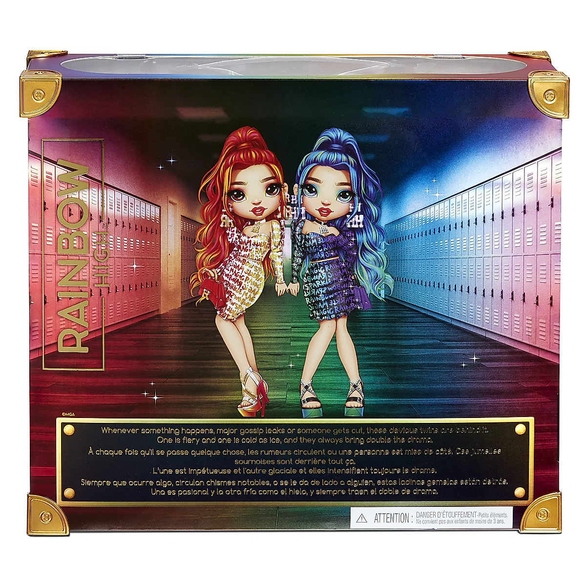 Rainbow High Special Edition Twin (2-Pack) Laurel & Holly De'Vious Fashion Dolls, Multicolor Designer Metallic Outfits, Gift for Kids and Collectors, Toys for Kids Ages 6 7 8+ to 12 Years Old
