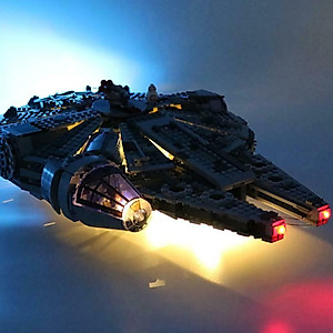 toyofmine Light Set Led Light kit Compatible for Lego 75105 (Star Wars Millennium Falcon) ,Building Blocks Model, (NOT Included The Model)