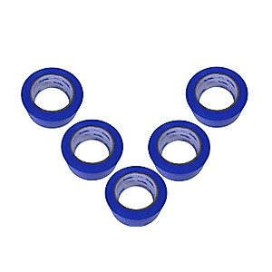 5 Rolls Molding Tape - All Weather, No Residue- 2" x 108' Blue, Perforated (6)