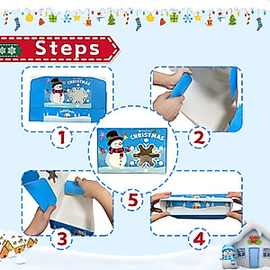 MISS FANTASY Christmas Cookie Boxes with Window 20 Pack Cookie Containers for Gift Giving Cookie Exchang Containers Boxes Holiday Cookie Containers for Treats Cookie Containers for Gift Giving