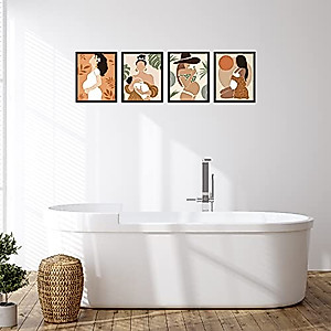 Insire Mom Wall Art Boho Wall Art Boho Office Decor - Set of 4 (8x10) Wall Art For Mom Baby Posters For Pregnant Women Baby Wall Art Minimalist Poster Pregnancy Art, Women Wall Art - Unframed