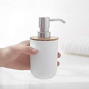 JIANWEI Bathroom Accessory, Bathroom Decor Accessories, Soap Dispenser, Toothbrush Holder, Toothbrush Cup, Soap Dish, Toilet Brush, Ideal for Bath Vanity Countertop Décor(Soap Dispenser)