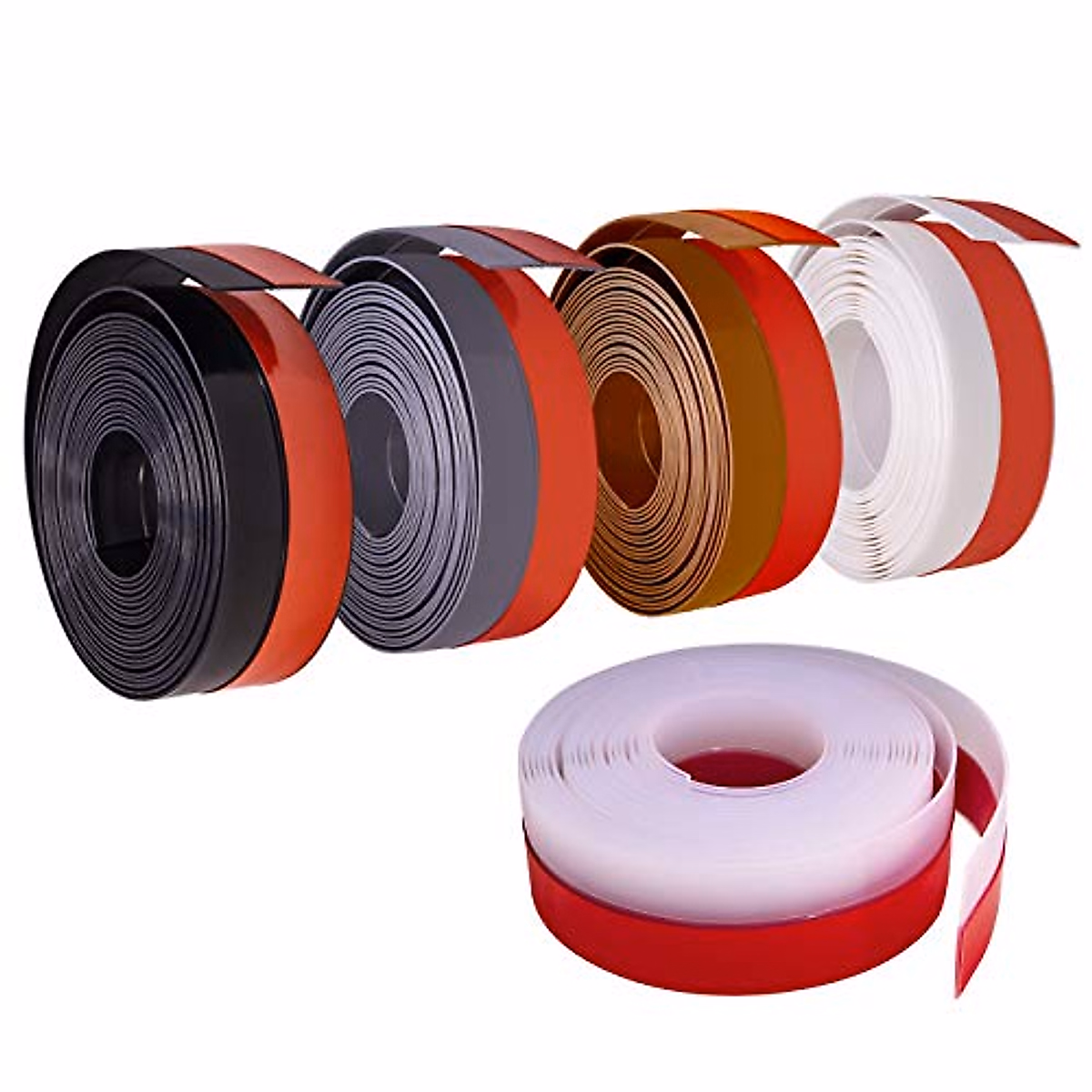 TORRAMI Wide Silicone Weather Stripping 3 inch Width 20 Feet Length, Draft Stopper Seal for Barn and Garage Door Under Bottom,Top, Sides, Black