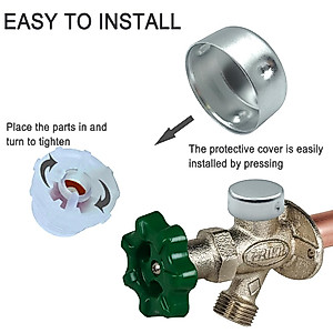 630-7500 Vacuum Breaker Repair Kit Compatible with Prier 400 500 Series Part Pressure Vacuum Breaker Outside Faucet Wall Hydrants Accessories,Also for Mansfield 400 500 Wall Hydrants (Gray-2Pack)