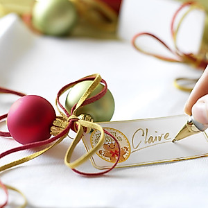 560PCS Christmas Sticker for Envelope, 1.5" Round Merry Christmas Sticker, 8 Designs Christmas Decoration Envelope Seal Sticker Card Gift Envelope Box