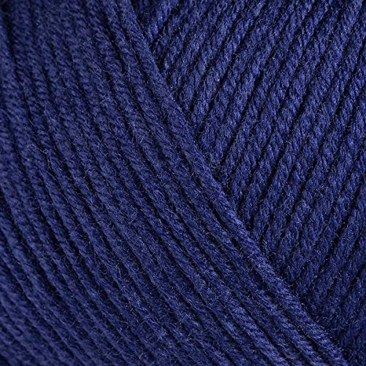 Estako Happy Cotton, 60% Cotton 40% Acrylic Yarn, Soft, Fine/Sport (2) for Crochet and Knitting 1.76 Oz (50g) / 180 Yrds (165m) (4210 - Navy Blue)