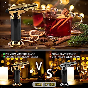 GEEZO Cocktail Smoker Kit with Torch,Six Flavors of Wood Smoker Chips with Exquisite Packaging, Bourbon Smoker Kit, Whiskey Drink Smoker Infuser Kit