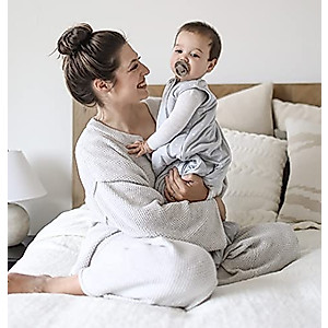 GUNAMUNA Unisex Baby Wearable Blanket, Sleep Sack Sleeping Bag for Infants Toddlers, Easy Changing Diaper Zipper, 1.0 TOG, Foggy Nights, 24-36 Months