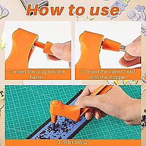 2 Pieces Craft Cutting Tools Stainless Steel Craft Knives with 360-Degree Rotating Blade Precision Art Knife Cutter Art Cutting Tool Handheld Engraving Pen for Craft, Hobby, Scrapbooking, Stencil