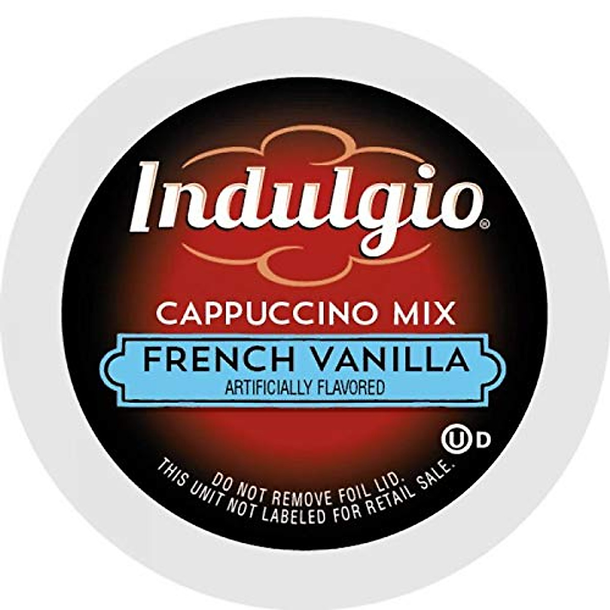 Indulgio Cappuccino Mix 48 Count Single Serve Brew Cups French Vanilla