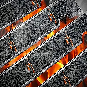 66032 & 66795 Flavorizer Bars for Weber Genesis II 300 Series, Replacement Part for Weber Genesis II E-310, II E-330, II E-335, II S-335, II LX S/E-340 Gas Grill, 17inch Porcelain Enameled Heat Plates