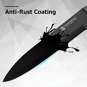 PAUDIN Knives Set, 5 Piece Professional Chefs Knife Set, Stainless Steel Kitchen Knives Include Chef Bread Carving Utility Paring Knife Boxed Knife Sets Hollow Handle German Steel