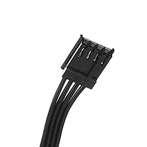 SilverStone Technology SST-ET750-B Watt 80 Plus Bronze Fixed Cable Computer Power Supply with All Flat Black Cables