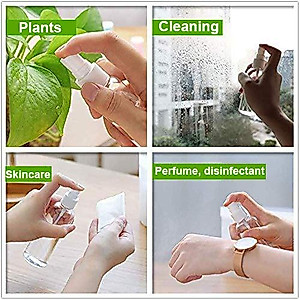 20 Pack Clear Spray Bottle, Cleaning Products,Travel,Dispensing Makeup Liquid,Reusable