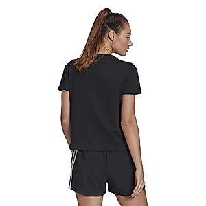 adidas womens PLMTR Graphic Tee Black Medium