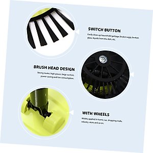 BUTIFULSIC Multi Function Household Cleaning Sweeper Broom with Dustpan and Trash Bin Rotating Floor Mop in Random for Efficient Home Cleaning