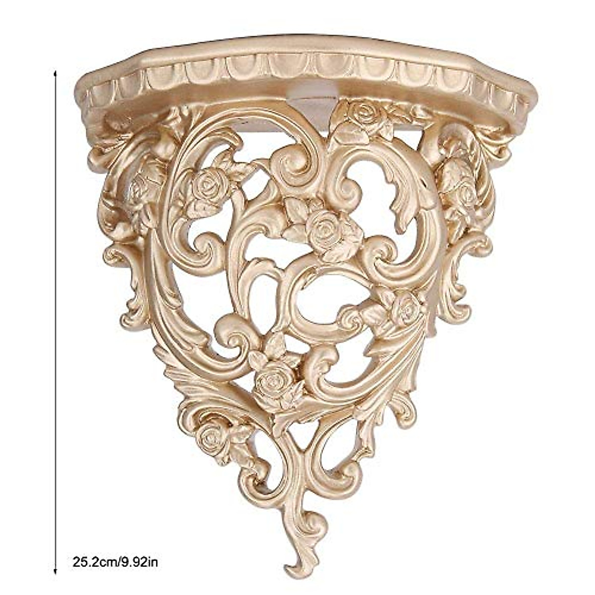 Yosoo Floating Shelves Wall Hanging Shelf Storage Rack European Hollow Style Shelf for Wall Decoration Bedroom Living Room