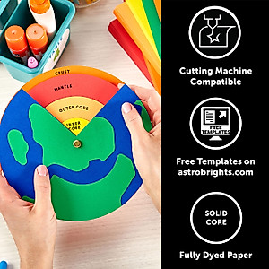 Astrobrights Cardstock Paper, 65 lbs, 8.5-inch x 11-inch, Solar Yellow, 250/Pack (22731)