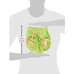 Kushies Swim Diaper X-Large 35-50 lbs/16-23 Kg, Green Daisy