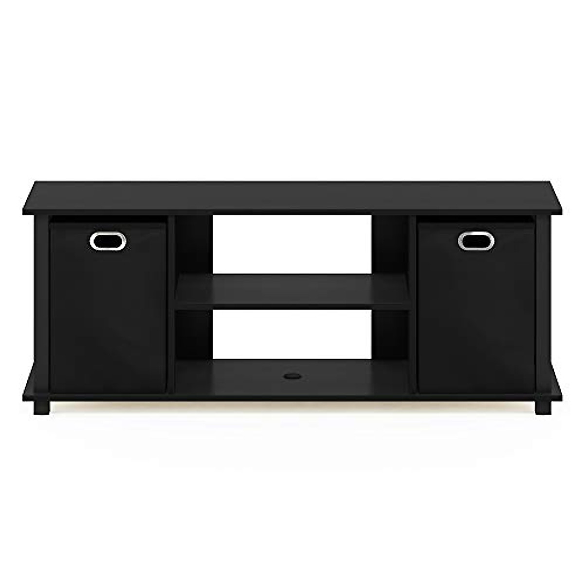 Furinno Econ Entertainment Center, Black/Black
