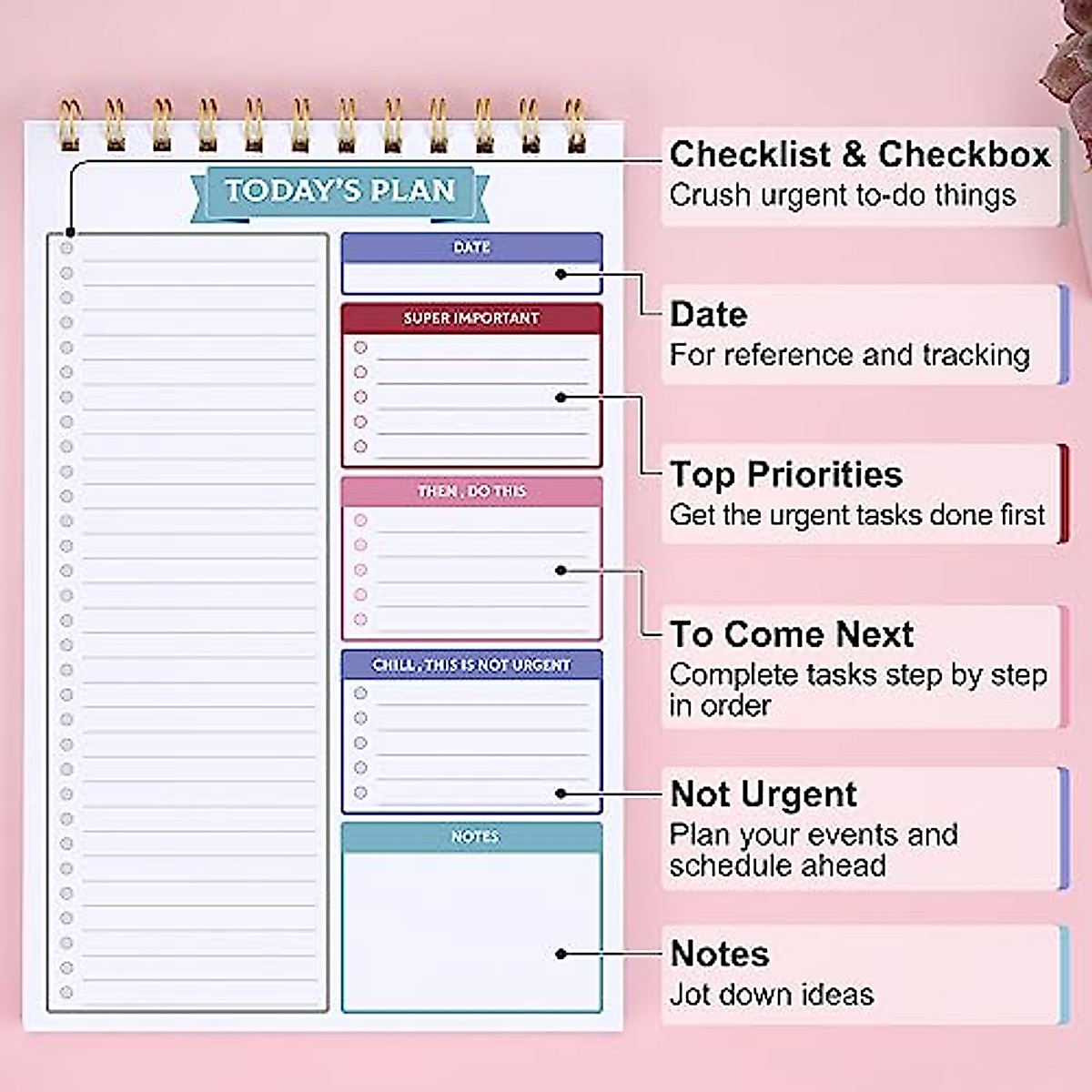 To Do List Notepad 6.5''x9.8''