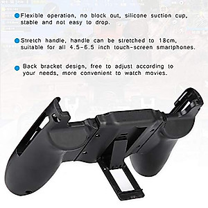 Mobile Gamepad, 3 in 1 Back Bracket Design Phone Joystick for Home Suitable for All 4.5-6.5 Inch Touch-Screen Smartphones for Gaming