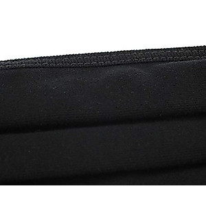 Reusable Face Mask Mouth Mask Pleated Black Cotton USA Made 1 Pack