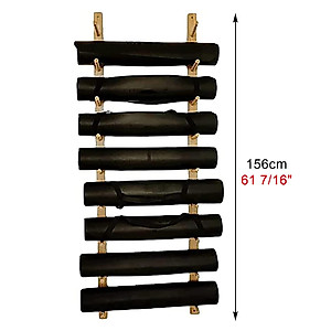 MTSON Yoga Mat Holder Home Wooden Yoga Mat Holder Gym Decor, for Foam Rollers Yoga Mat/Sports Sweat Towel, Yoga Studio or Commercial Gym Large Storage Yoga Mat Accessories